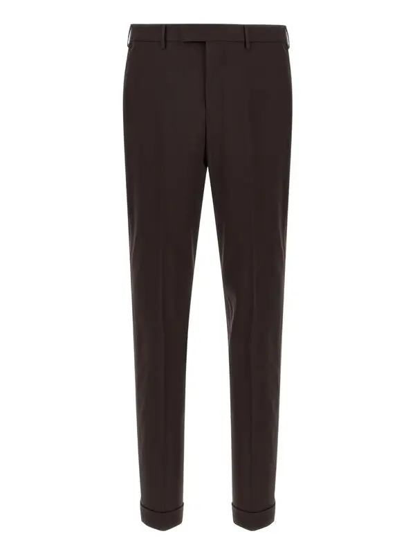PT TORINO Master Creased Wool Pants - Black