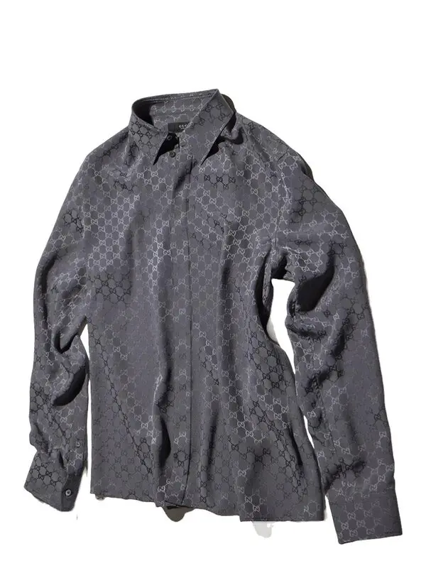 Gucci Gg Jacquard Shirt - Grey