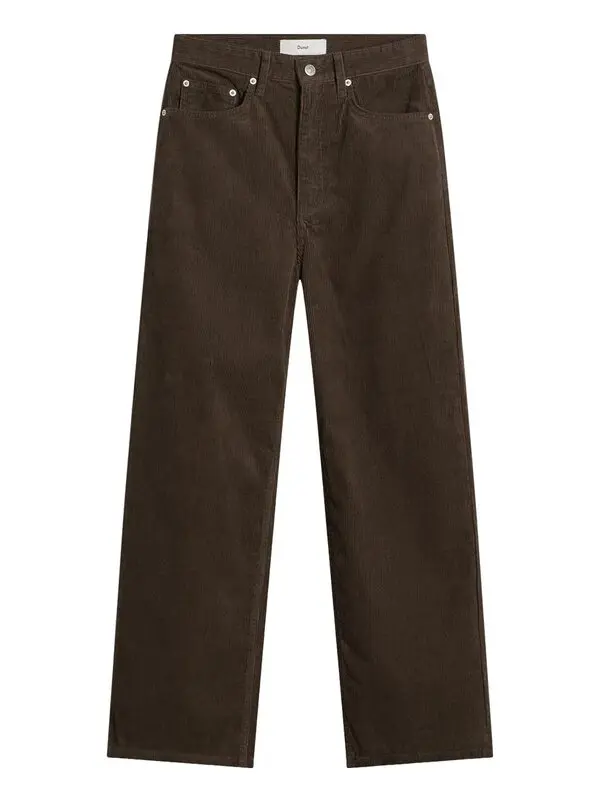 DUNST 90s Wide Corduroy Jeans - Brown