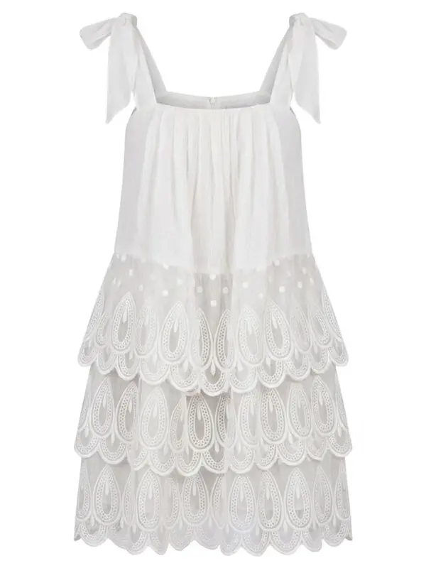 GLAM ON YOU Etherea Short Dress - White