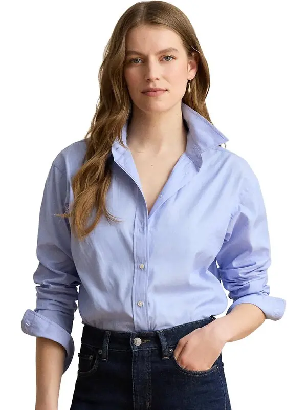 Ralph Lauren Relaxed Fit End-on-end Cotton Shirt - Blue