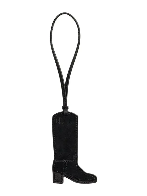Ralph Lauren Suede Boot Charm - Black