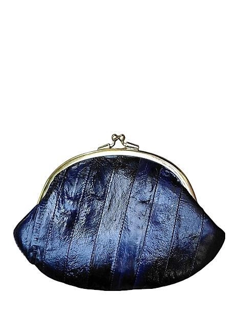 GARBAGE SOUP Vintage Eelskin Makeup Combo Pouch Selected By - Navy