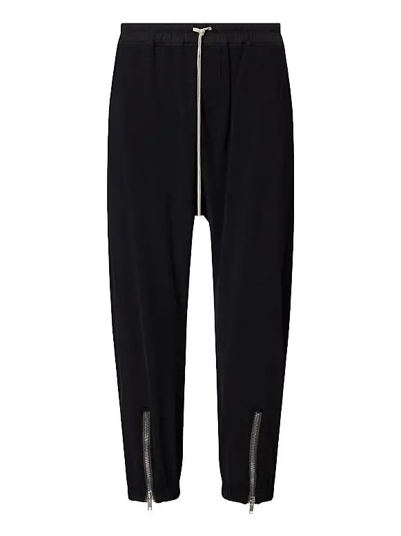 Rick Owens Tecuatl Zipped Stretch-jersey Track Pants - Black