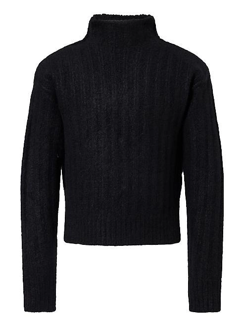 Rick Owens Ribbed Turtle-neck Cashmere-blend Jumper - Black