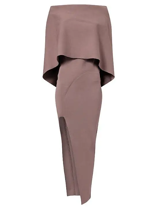 Rick Owens Theresa Split-hem Knitted Midi Dress - Grape