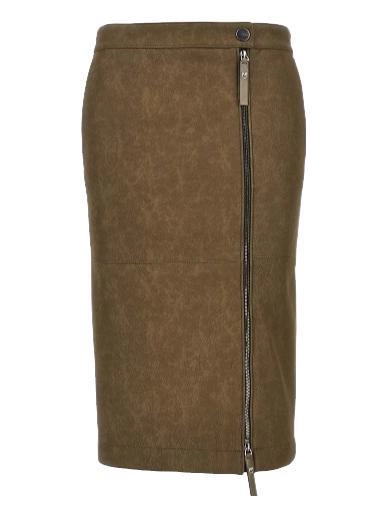 Pinko Zippered Skirt - Green