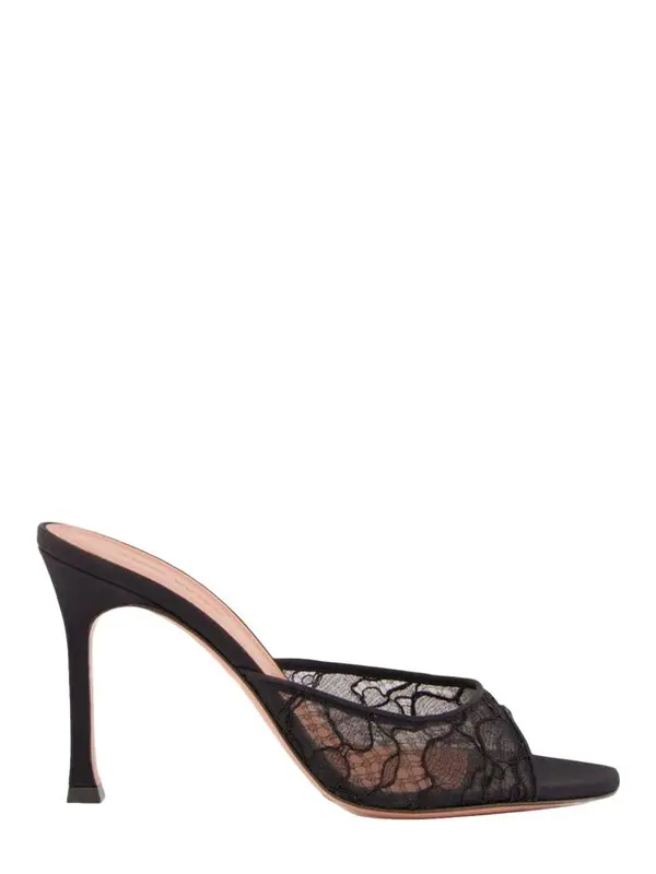 Amina Muaddi Stiletto-heeled Sandals - Black