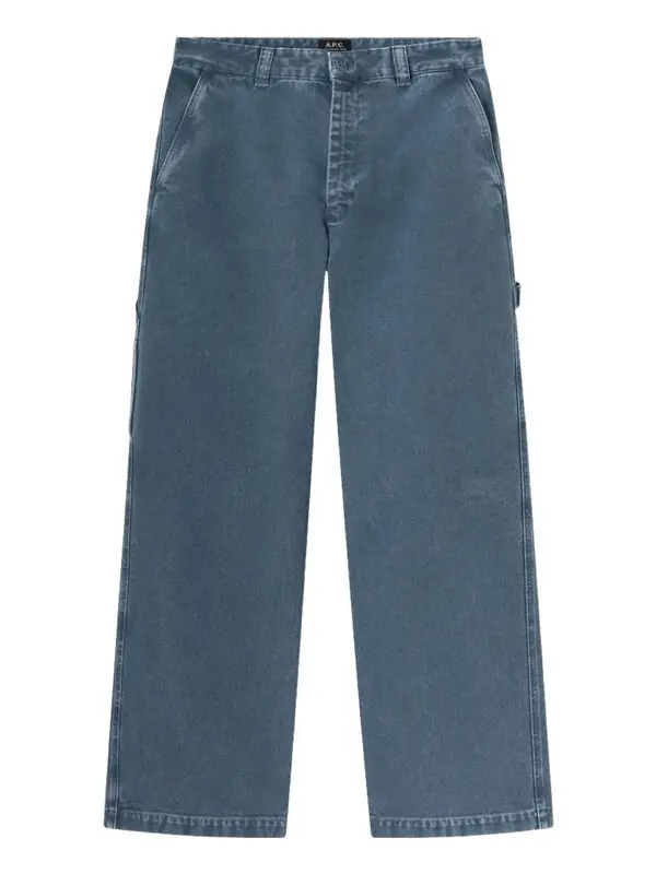 A.p.c. Canvas Carpenter Trousers - Blue