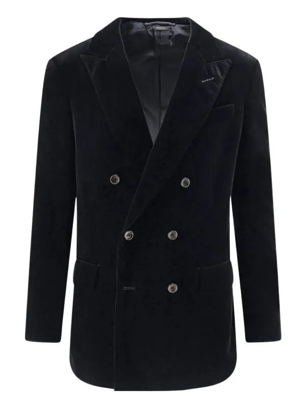 TOM FORD Double-breasted Peak-lapel Blazer - Black