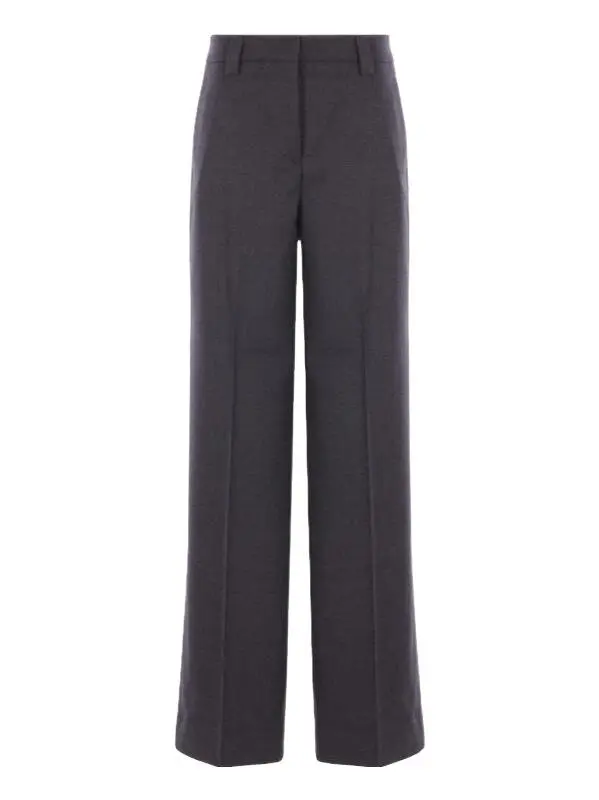 Incotex Tailored Trousers With Belt Loops - Dark Grey