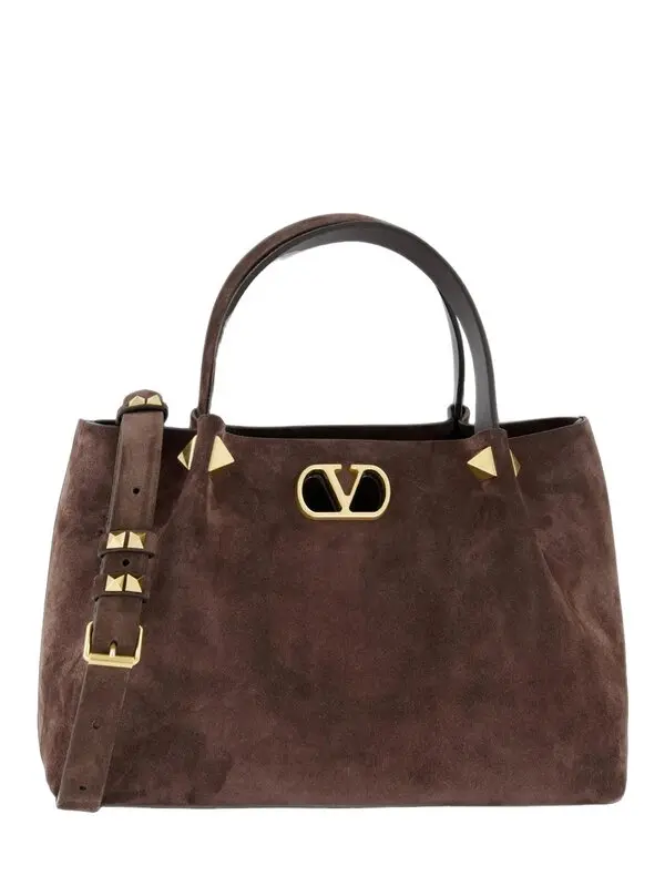 Valentino Garavani Small Tote - Brown