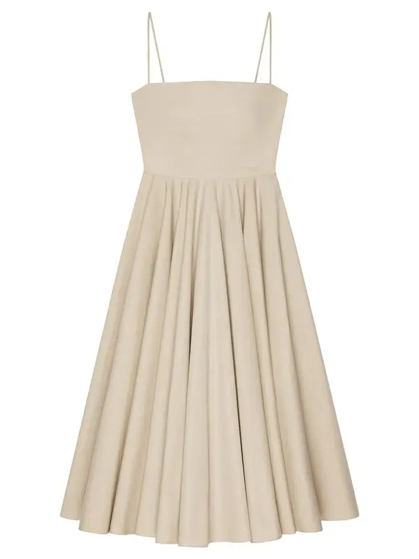 Givenchy Sliced Long Dress In Poplin - Multicolor