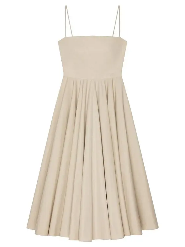 Givenchy Long Poplin Dress With Slit - Multicolor