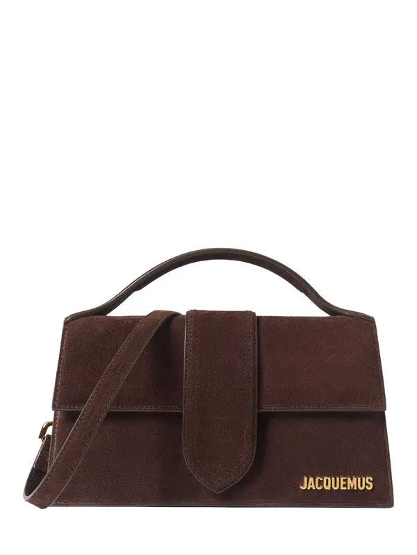 Jacquemus Le Grand Bambino In Pelle Scamosciata - Brown