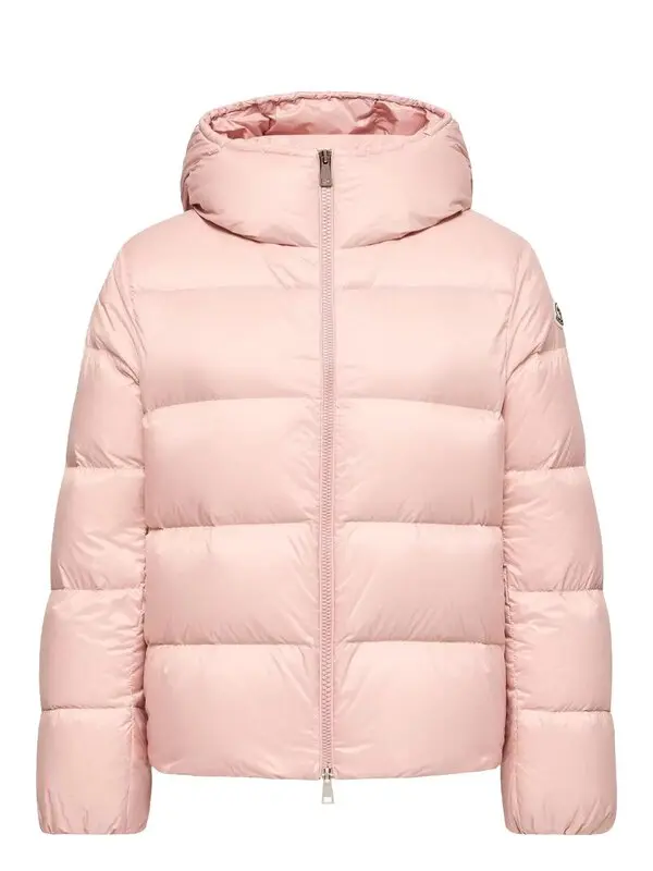 Moncler Piumino Corto Feligule Con Cappuccio - Multicolor