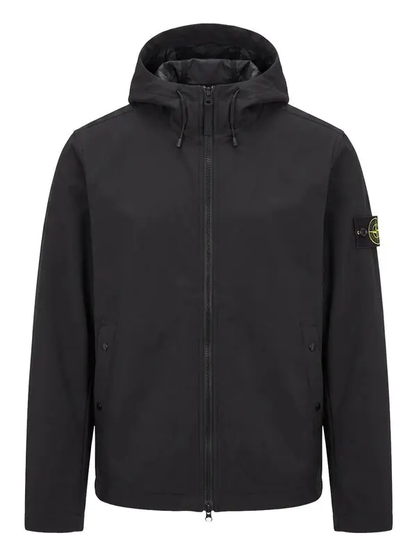 Stone Island Hooded Technical Jacket - Black