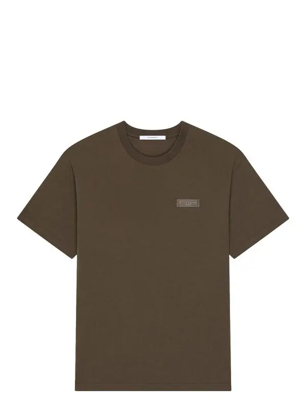 Givenchy Paris Gros Grain Cotton T-shirt - Brown