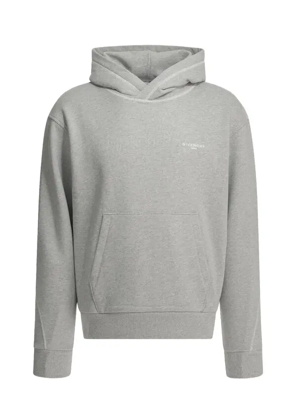 Givenchy Couture Seam Contrast Stitching Hoodie - Gray