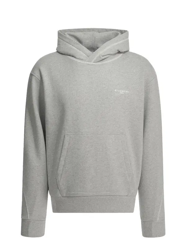 Givenchy Couture Seam Contrast Stitching Hoodie - Gray