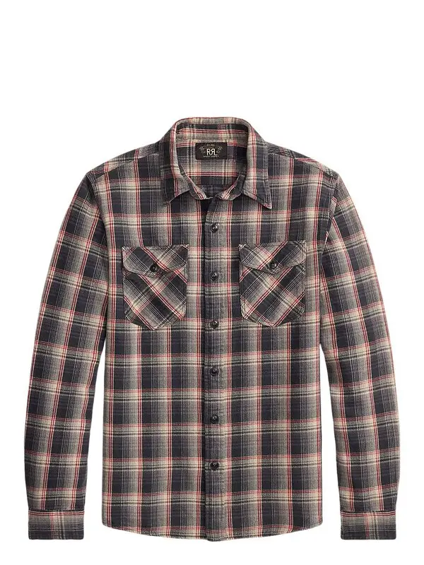 Ralph Lauren Plaid Twill Workshirt - Grey/red