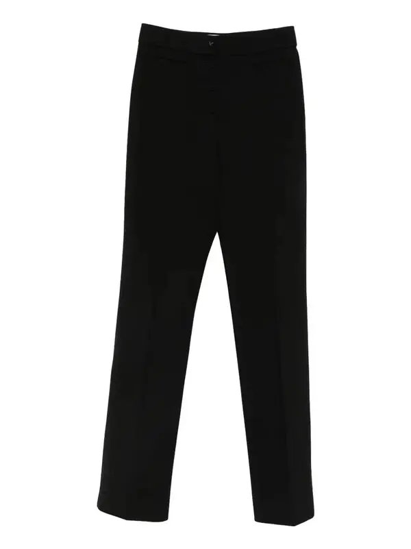 Valentino Garavani Straight-leg Wool Trousers - Black