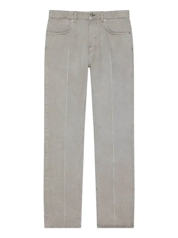 Givenchy Straight Fit Denim Pants - Gray