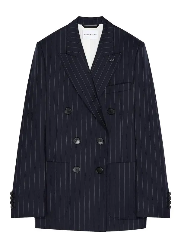 Givenchy Double Breasted Jacket - Blue