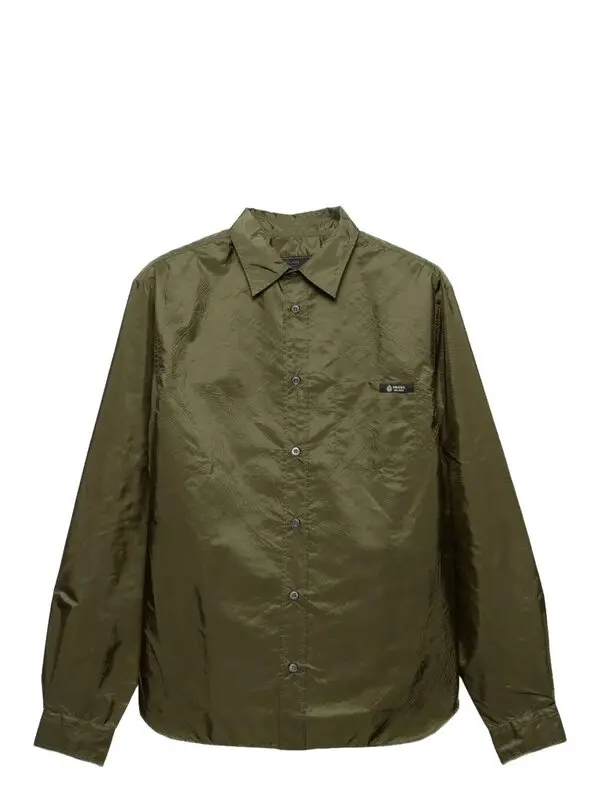 Prada Re-nylon Classic Fit Shirt - Green