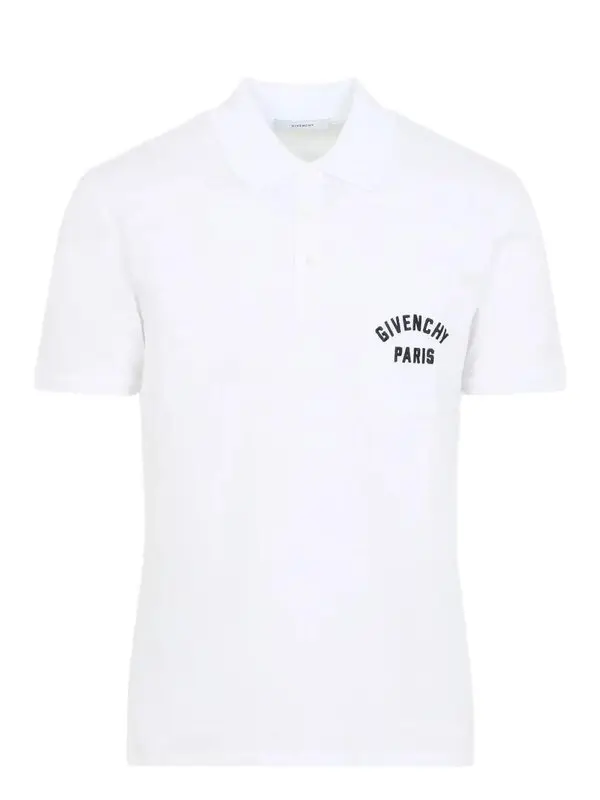 Givenchy Front Pocket Cotton Polo - White