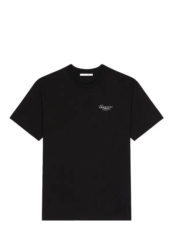 Givenchy Stamp Print Cotton T-shirt - Black