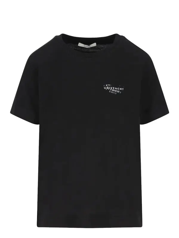 Givenchy Logo-print Fitted T-shirt - Black