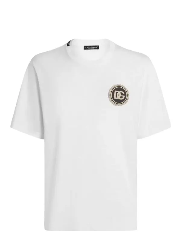 Dolce & Gabbana Cotton T-shirt With Patch - White