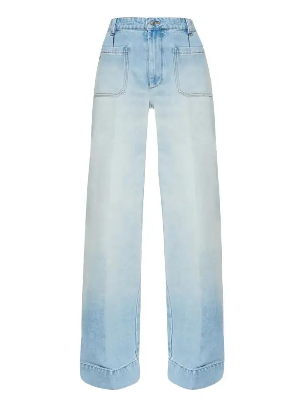 Victoria Beckham Alina Regular Fit Jeans - Blue