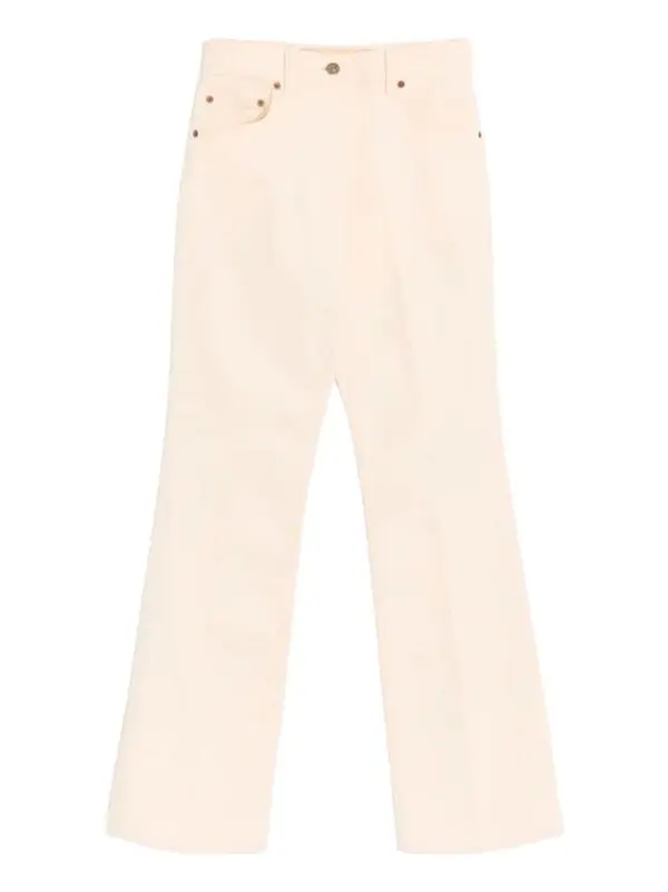 Valentino Garavani Flared Denim Jeans - White