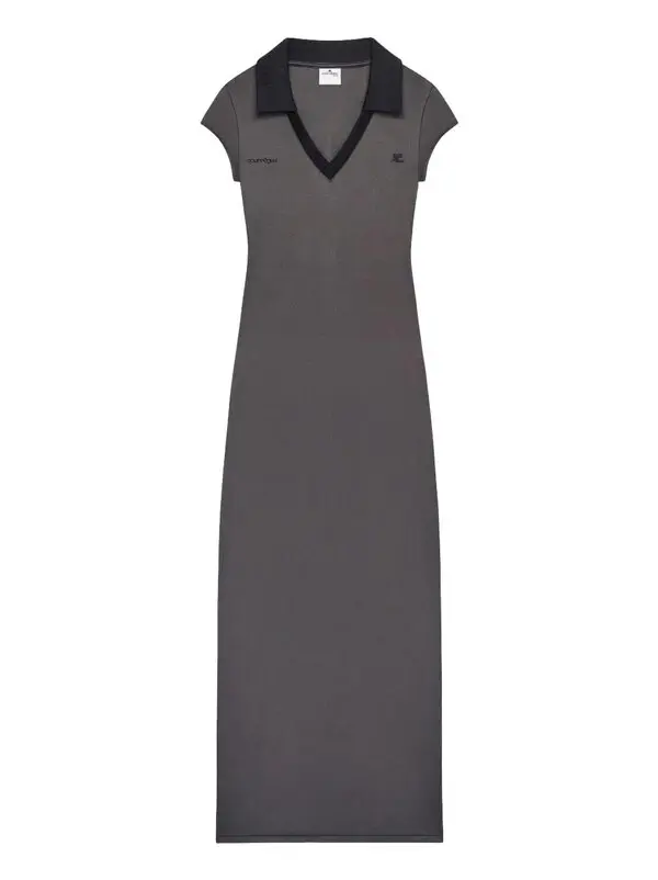 COURREGES Long Polo Dress - Gray