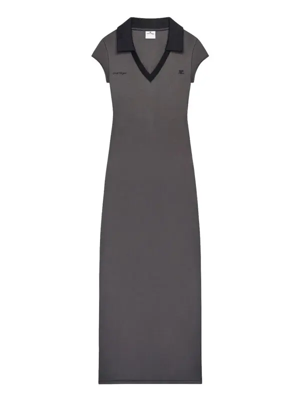 COURREGES Long Polo Dress - Gray