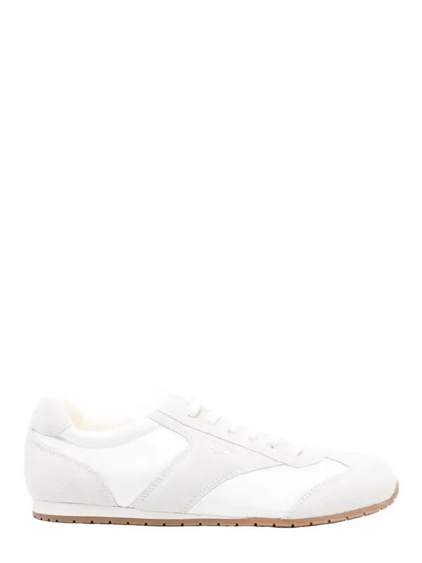 Prada Fabric And Suede Sneakers - White