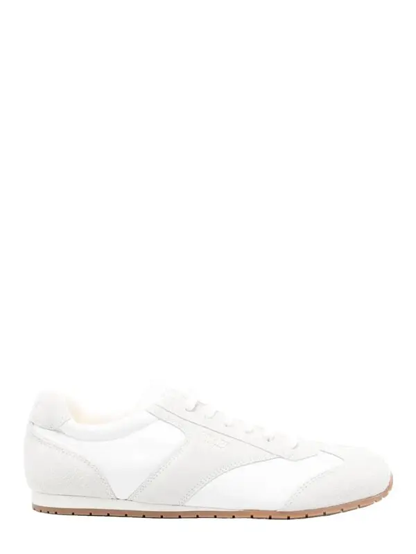 Prada Fabric And Suede Sneakers - White