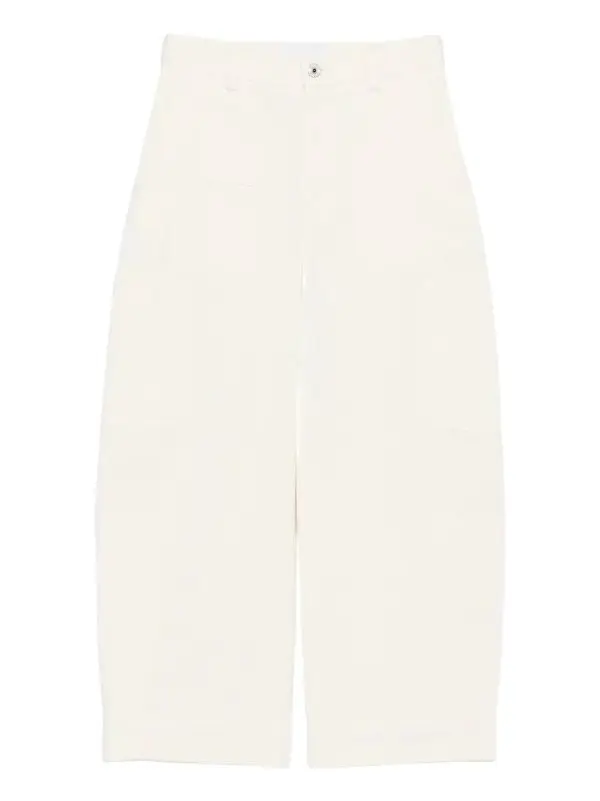 Givenchy Cotton And Wool Cocoon Cropped Cargo Pants - Multicolor