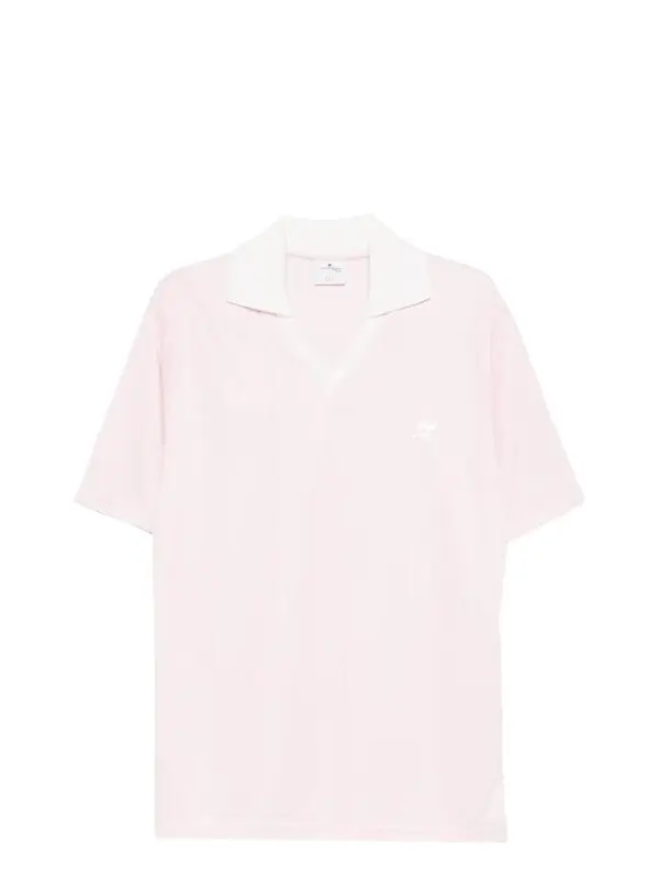 COURREGES Oversized V-neck Sports Polo - Multicolor
