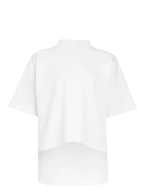 Alaïa Boxy Cotton T-shirt - White