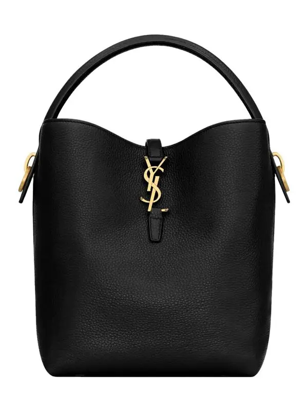 Saint Laurent Le 37 Supple In Grained Leather - Black