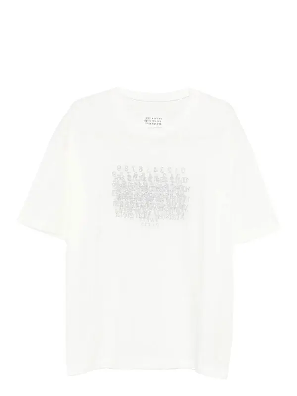 MAISON MARGIELA Graphic-print Cotton T-shirt - White