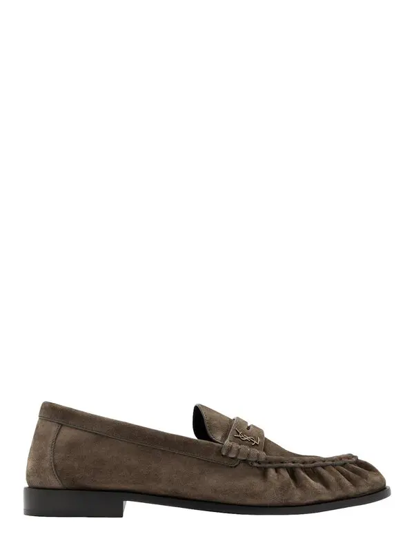 Saint Laurent Le Loafer Suede - Gray