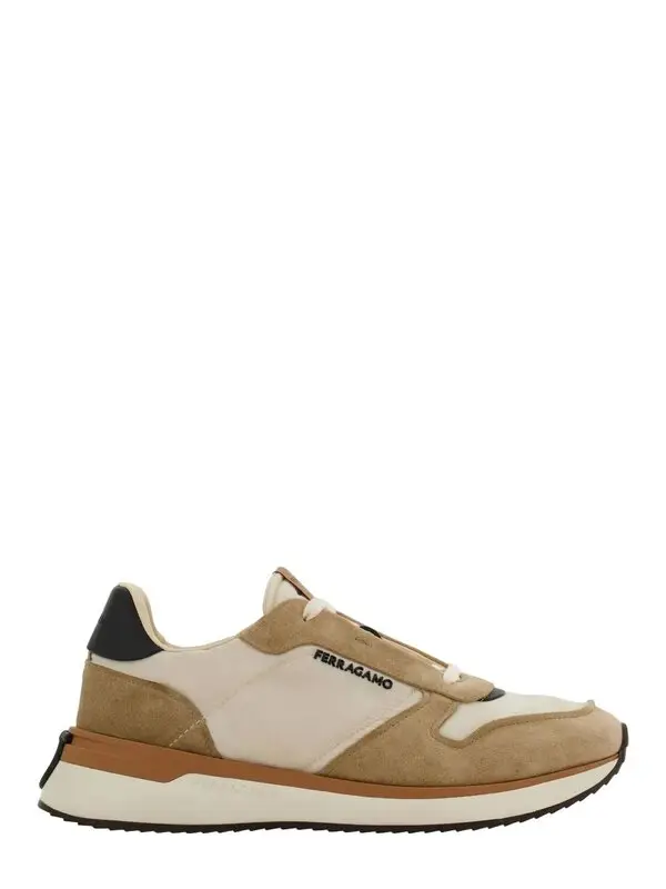 FERRAGAMO Atlantic Waterproof Fabric And Suede Sneakers - Multicolor