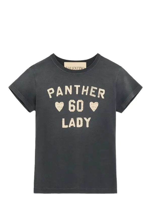 Valentino Garavani Printed Cotton T-shirt - Black