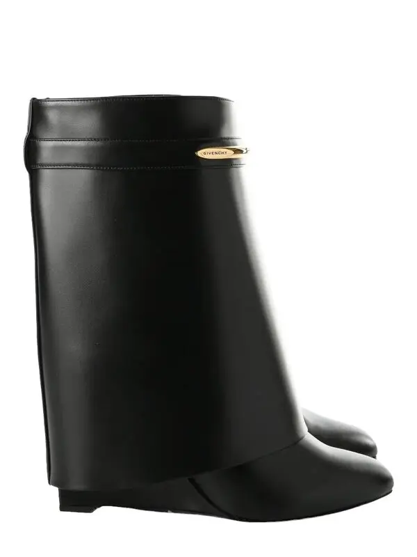 Givenchy Shark 95 Leather Ankle Boots - Black