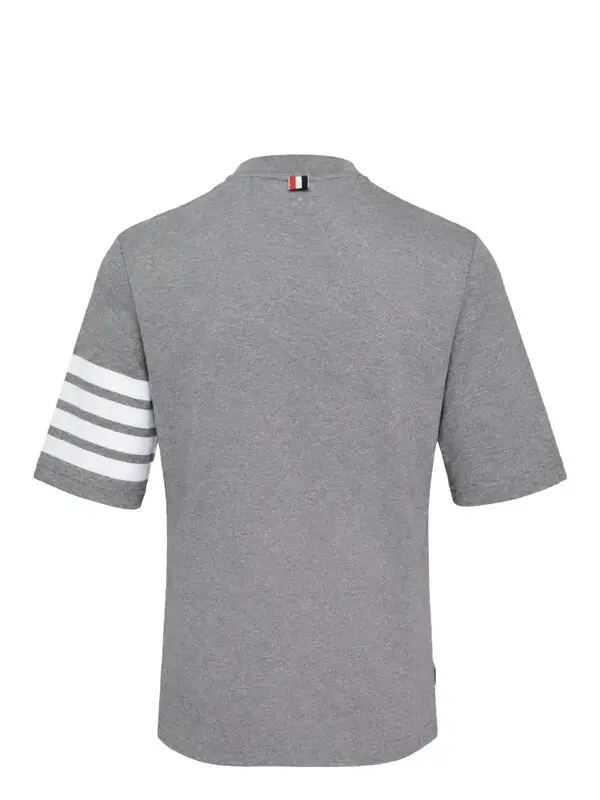 Thom Browne Jersey 4-bar Short-sleeve T-shirt - Grey