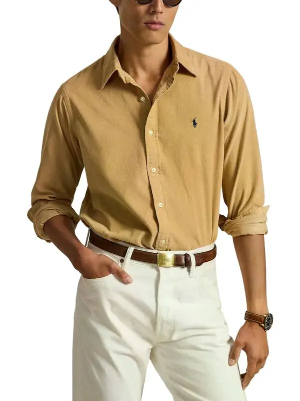 Polo Ralph Lauren Custom Fit Corduroy Shirt - Neutrals